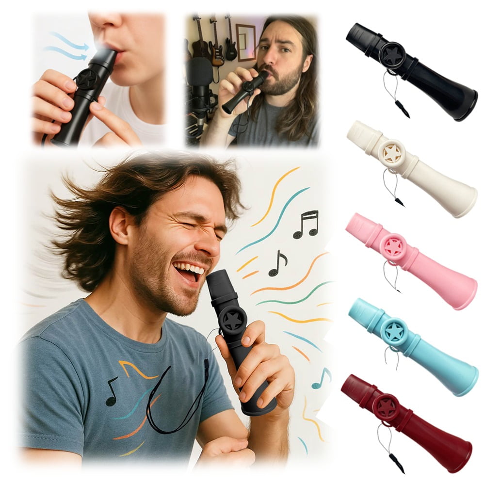 Premium ABS Kazoo Adults Kids, Adjustable Tone Multi-Colors, No ...