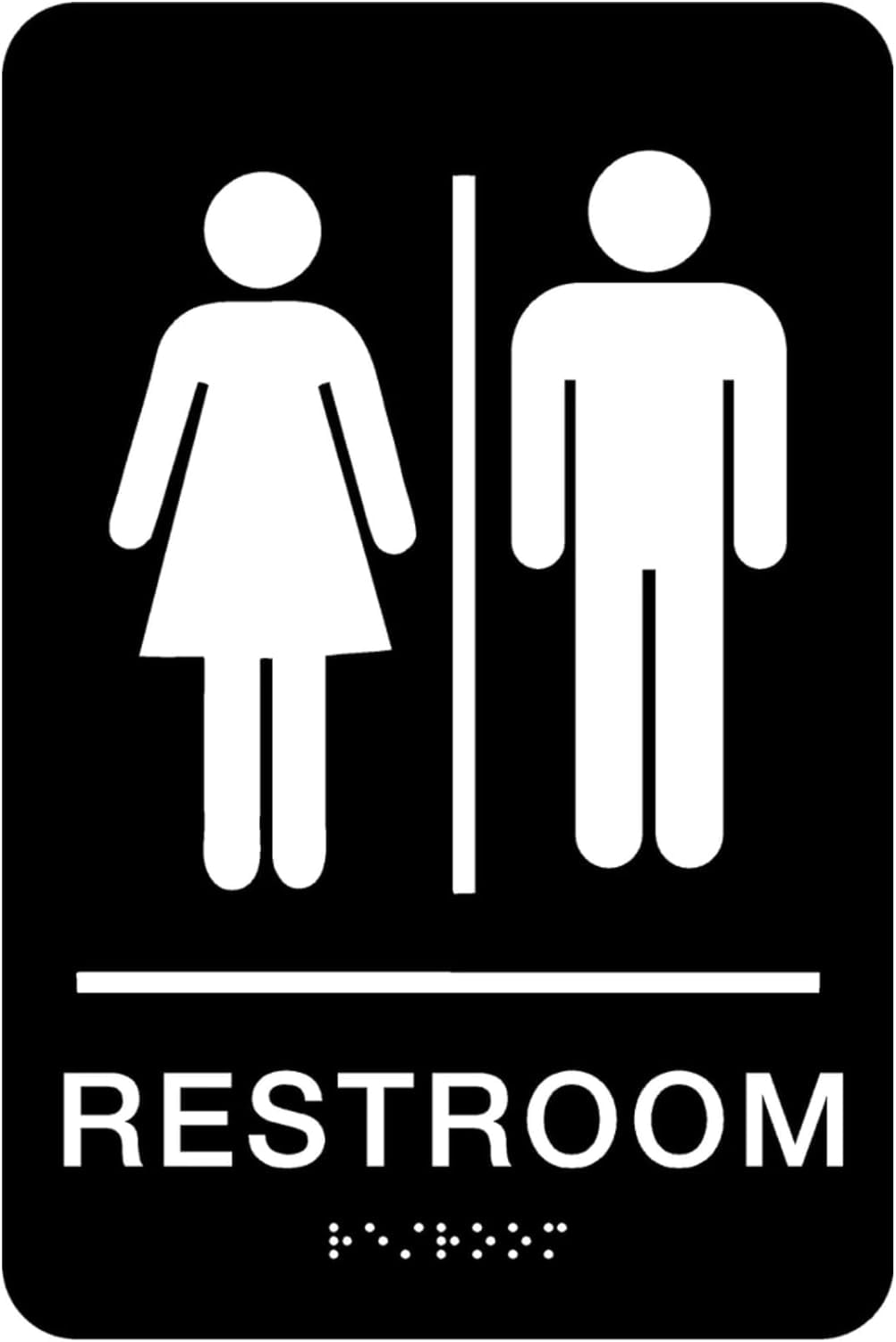 Premium ADA Compliant Women's Wheelchair Accessible Restroom Sign - 6 ...