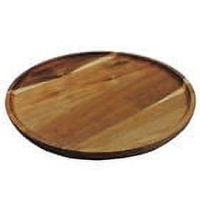 Premium Acacia Wooden Serving Plate - Round Tea Tray 12.5in Dia (S-4569 ...