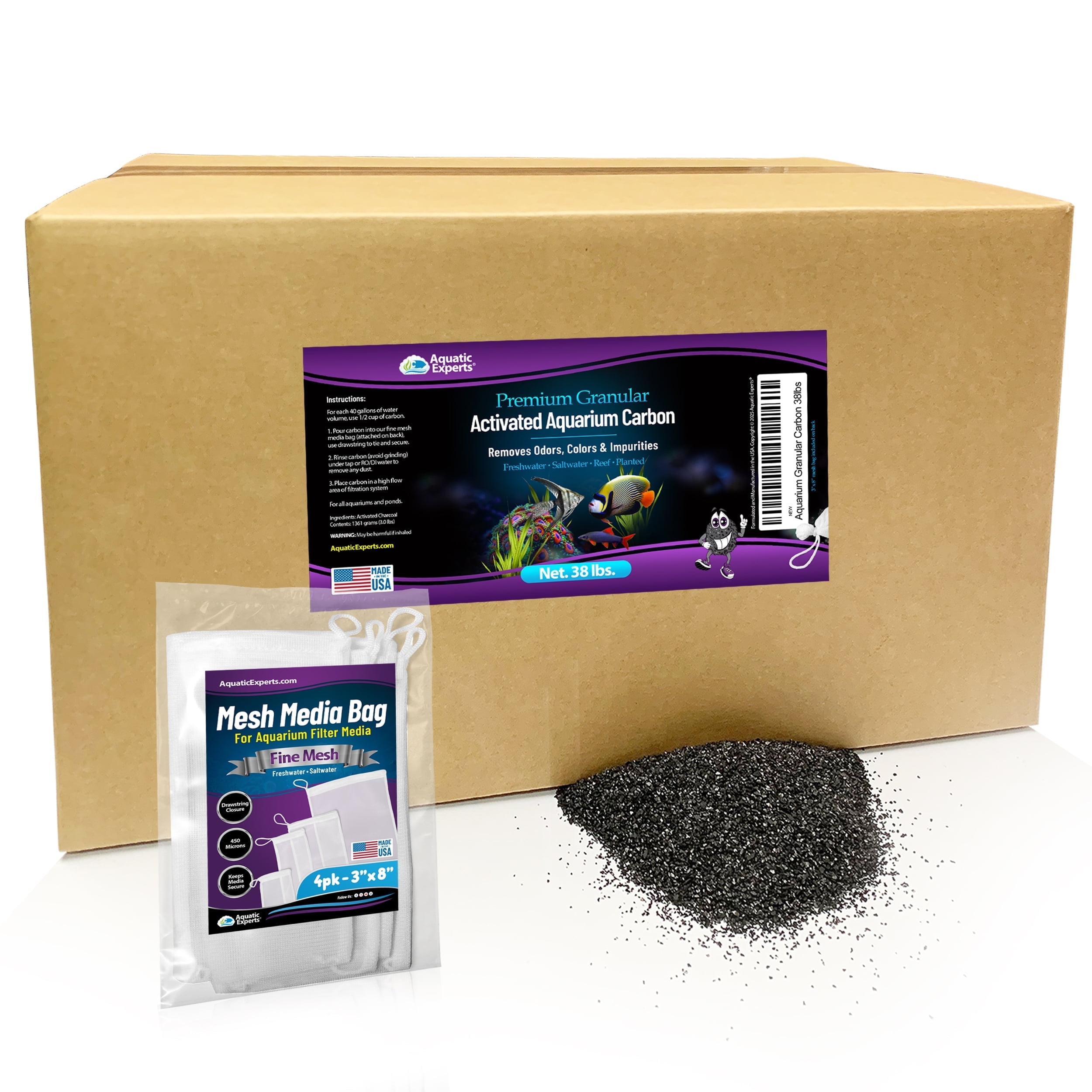 Aquatic Experts - Premium Activated Carbon Aquarium Water Filter ...
