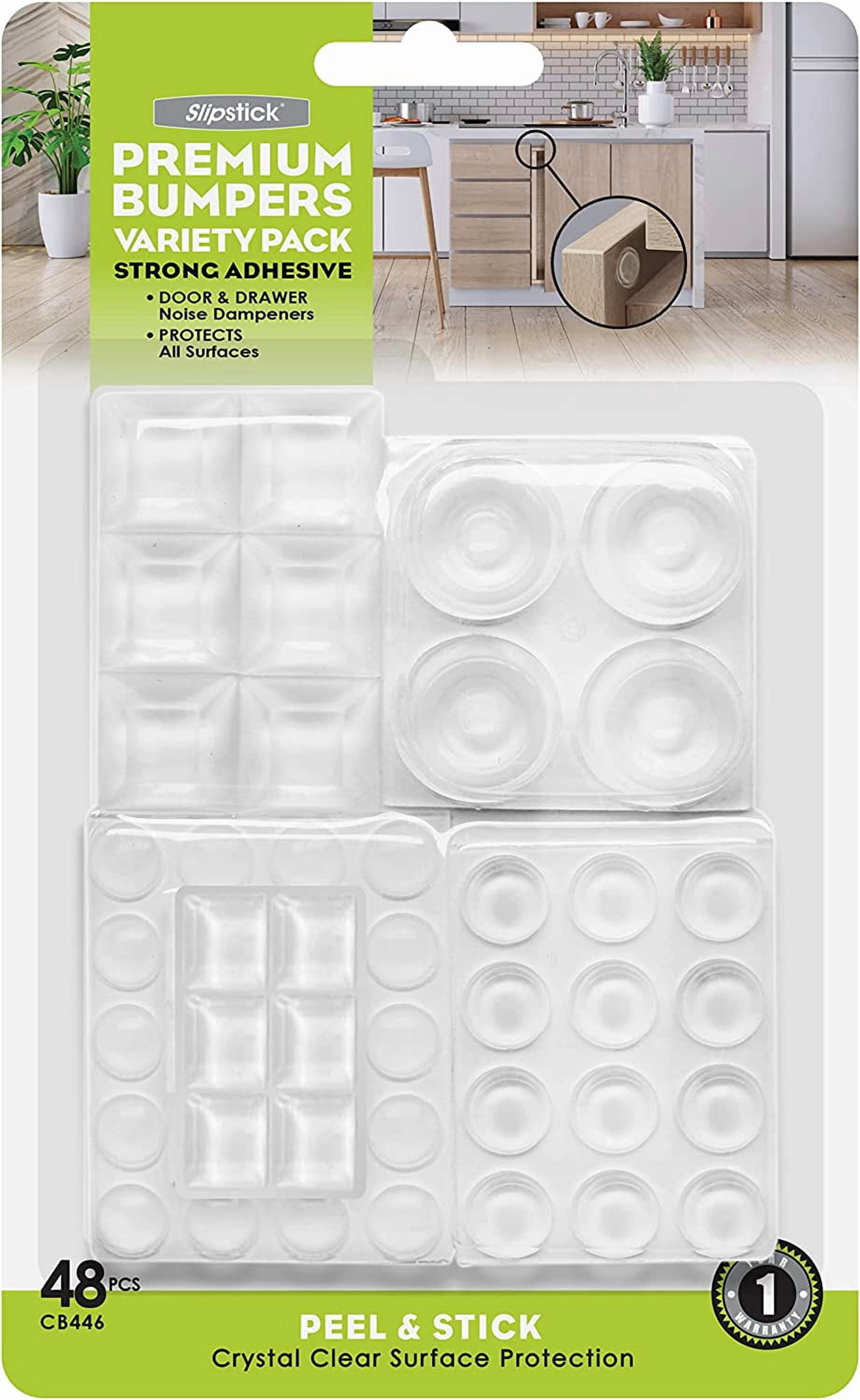 Premium Adhesive Clear Bumper Pads 48 Piece Variety Pack, Round and ...