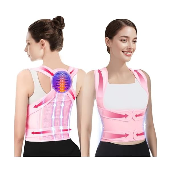 Premium Adjustable Back Brace Posture Corrector for Women and Men ...