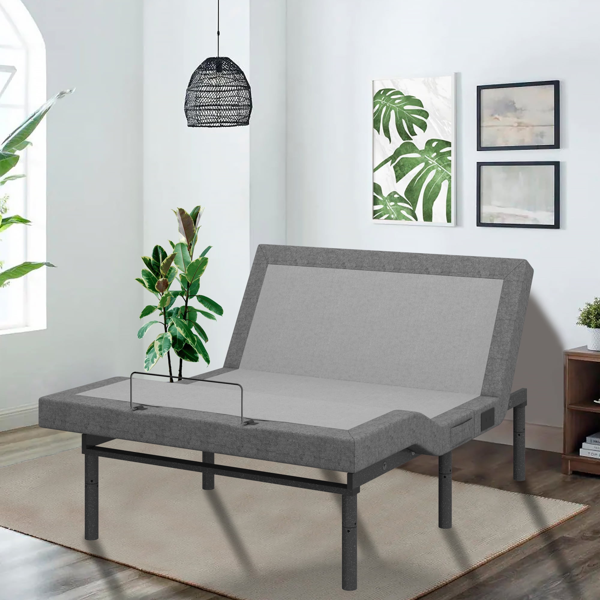 Premium Adjustable Queen Bed Frame with Dual Massage, USB Ports, Under ...