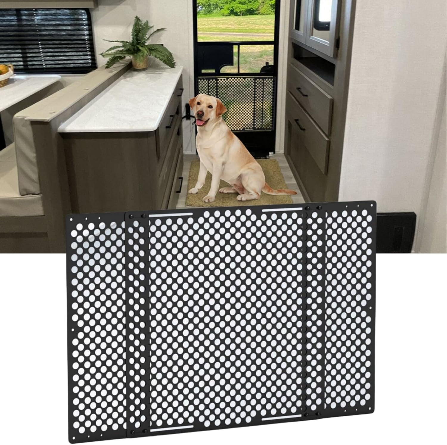 Premium Adjustable RV Screen Door Protector, RV Entry Screen Door ...