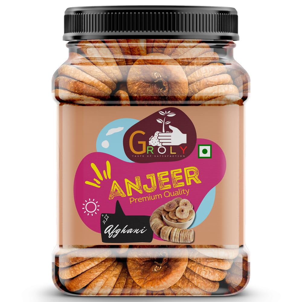 Premium Afghani Anjeer Soft & Sweet Figs By Groly 900gm, | Dry Fruits ...