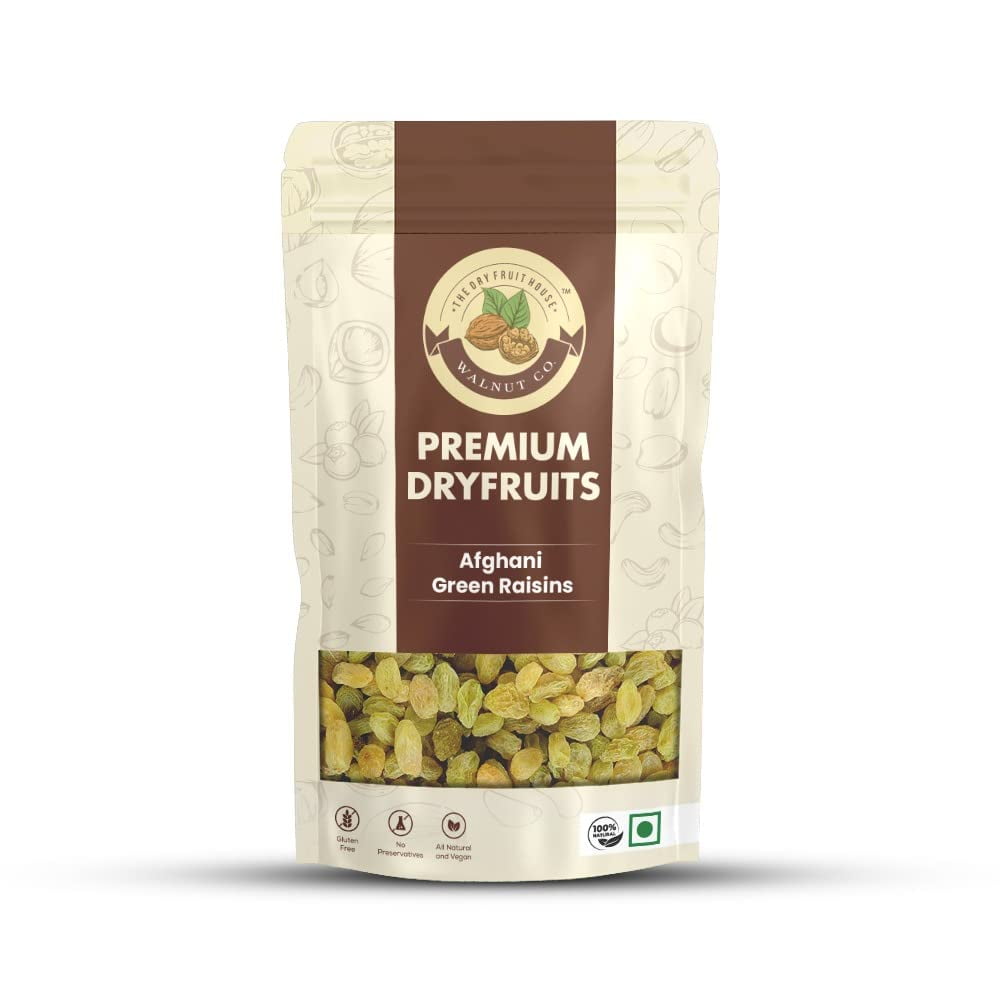 Premium Afghani Green Raisins By Walnut Co 800gm, | Rich In Iron ...