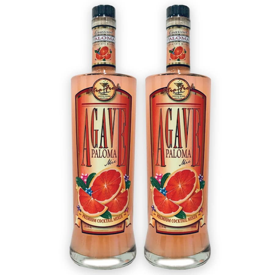 Premium Agave Paloma Cocktail Mixer (2-pack glass bottle) - Walmart.com