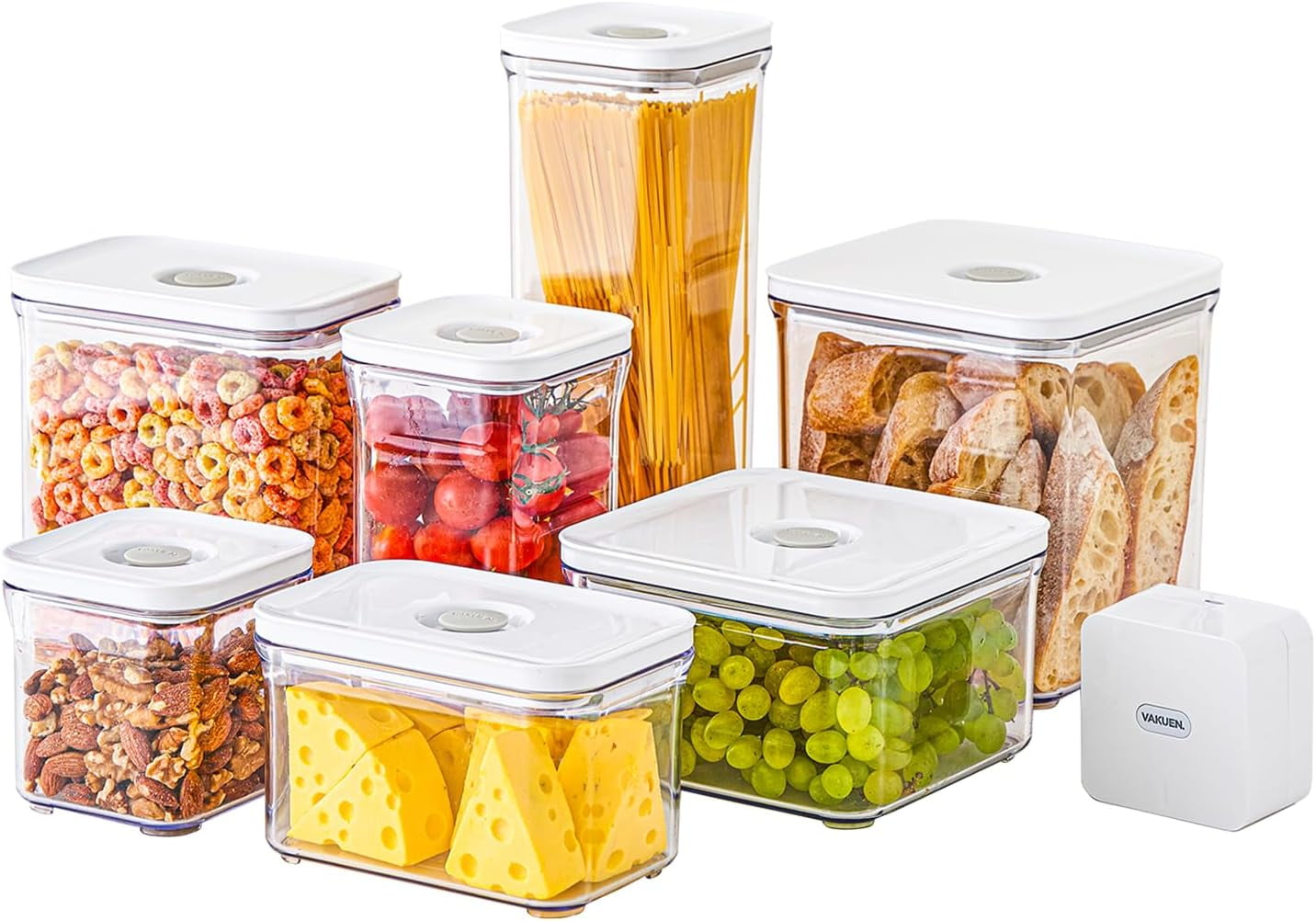 Premium Airtight Food Storage Containers Mega 8P/Set. Total 46.11cup ...