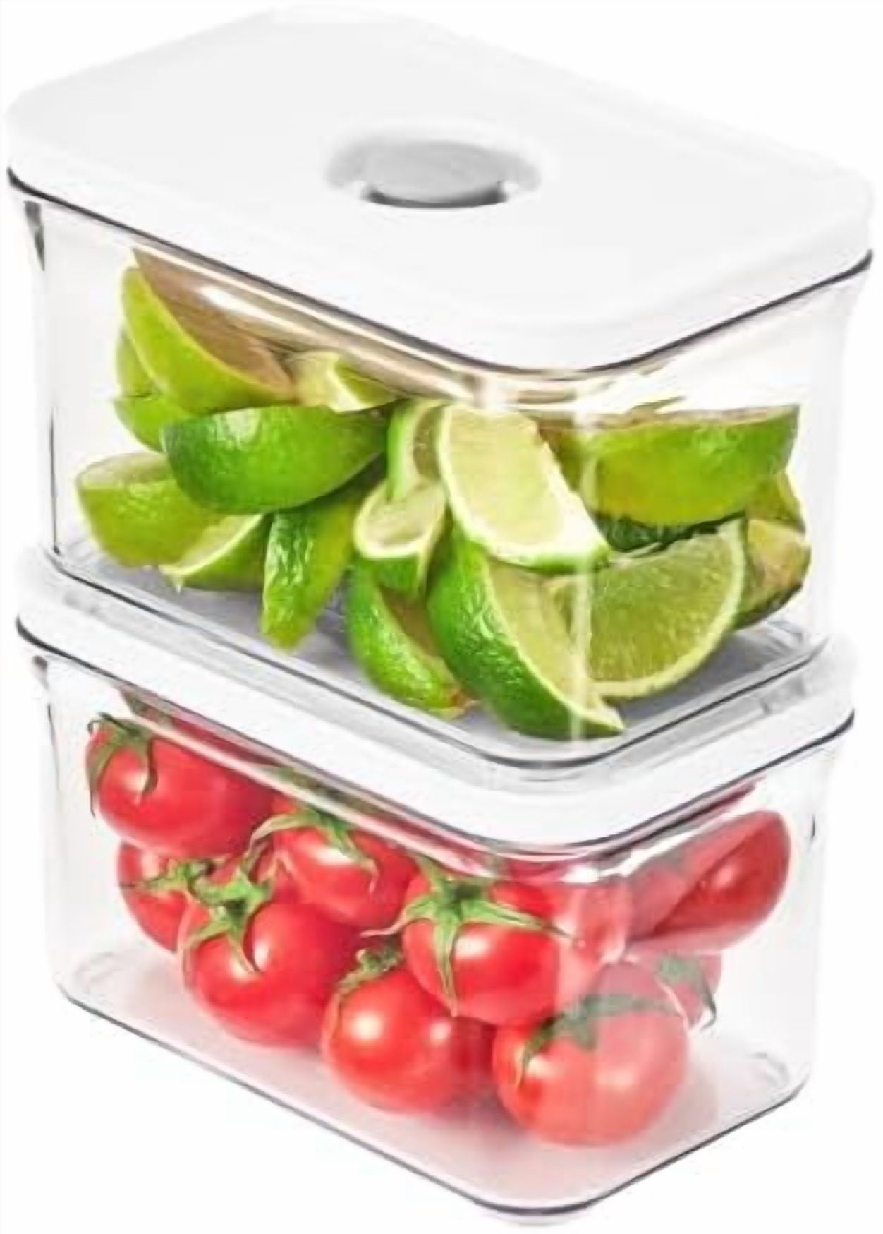 Premium Airtight Food Storage Containers, Rectangular 2PC(1.06qt ...