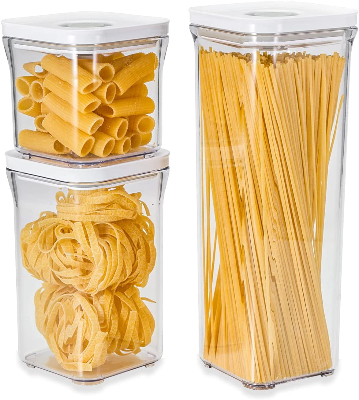 Premium Airtight Food Storage Containers, Square-S 3PC-SET, Smart One ...
