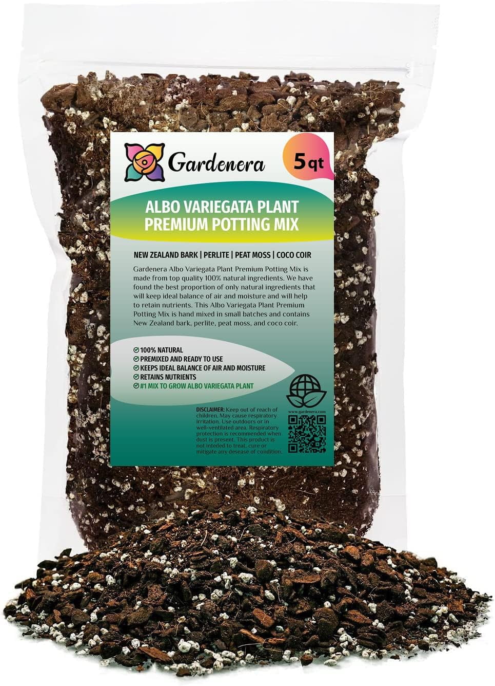 Premium Albo Variegata Soil Mix - Promotes Strong Root Growth and ...
