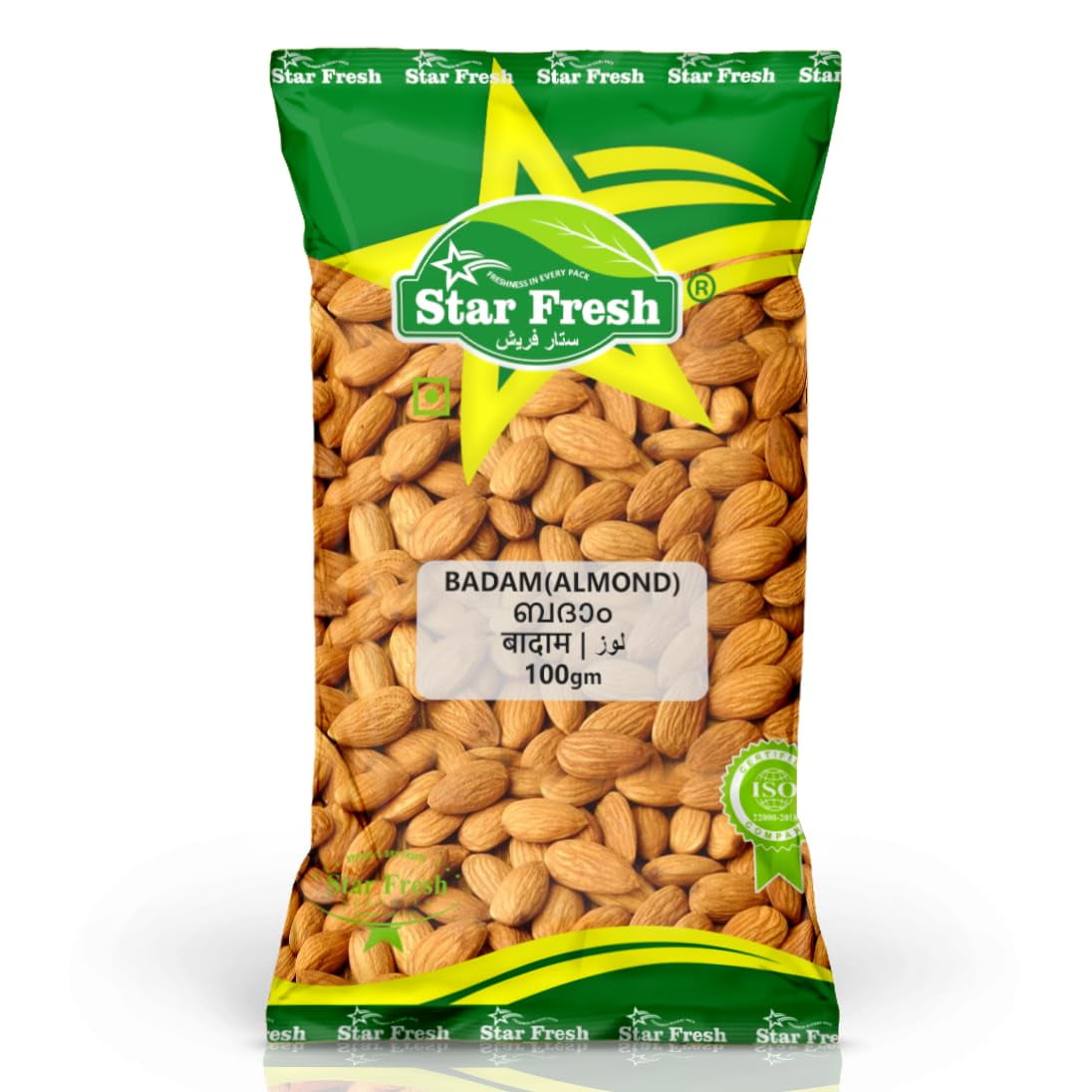 Premium Almonds By Star Fresh 100gm, | Source Of Frber, Vitamin E ...