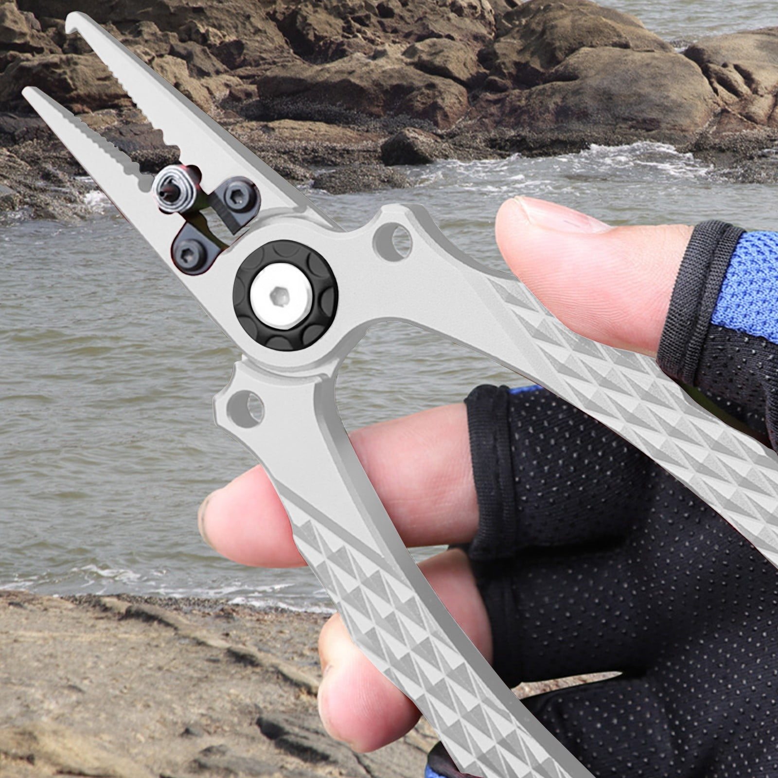 Premium Aluminum Alloy Fishing Pliers - Saltwater & Freshwater Proof ...