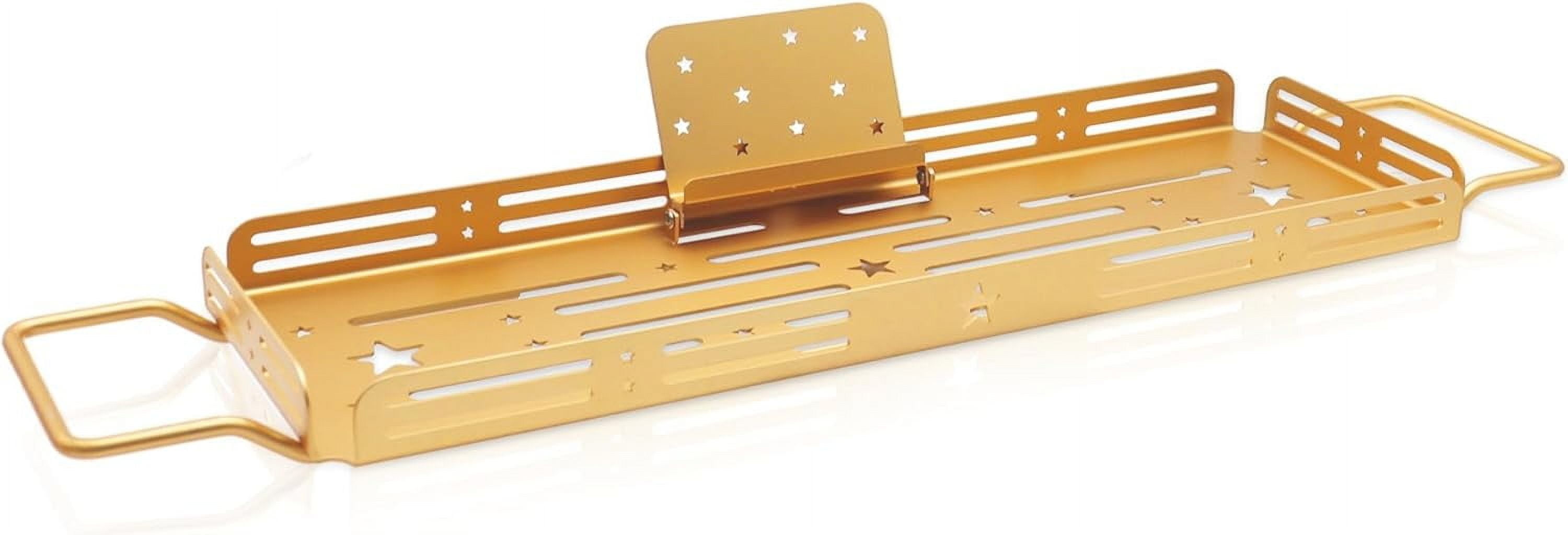 Premium Aluminum Bathtub Tray - Expandable Bath Tray for Tub - Never ...