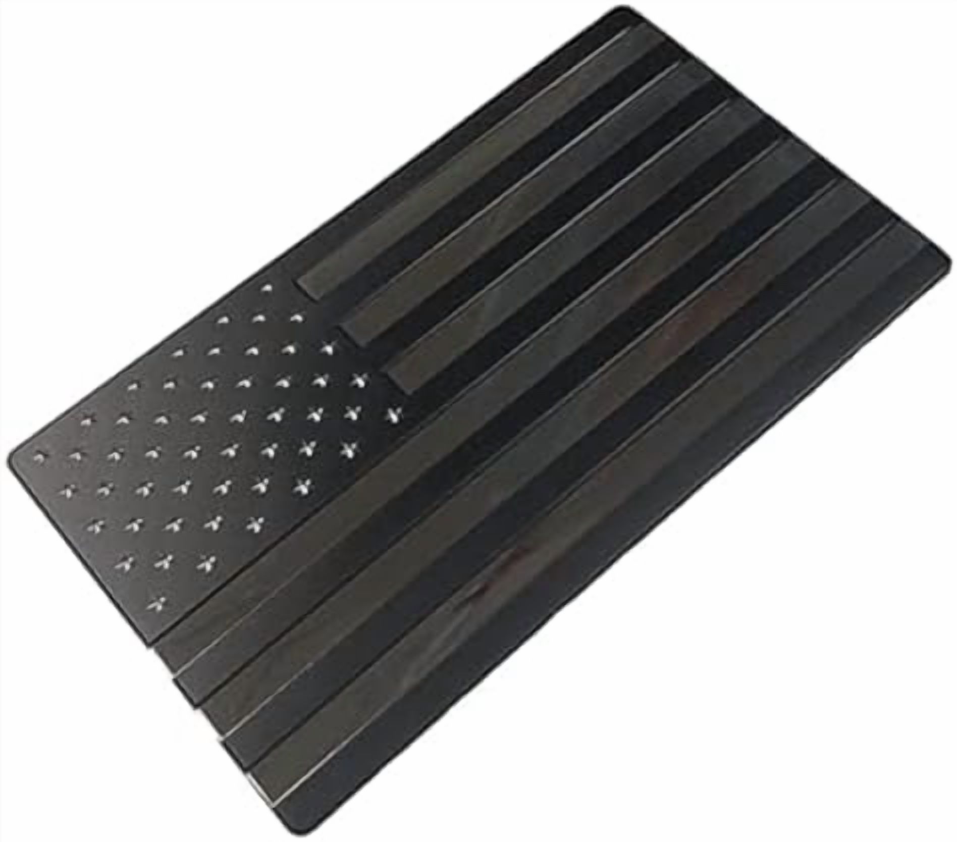 -Premium Aluminum All Black Subdued American Flag Decal Emblem Sticker ...