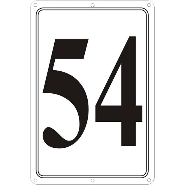 Premium Aluminum Number Signs 3-12" X 8" Numbered Signs for Parking ...