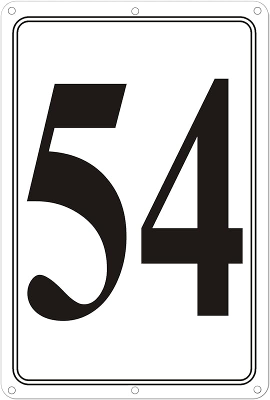 Premium Aluminum Number Signs 3-12" X 8" Numbered Signs for Parking ...