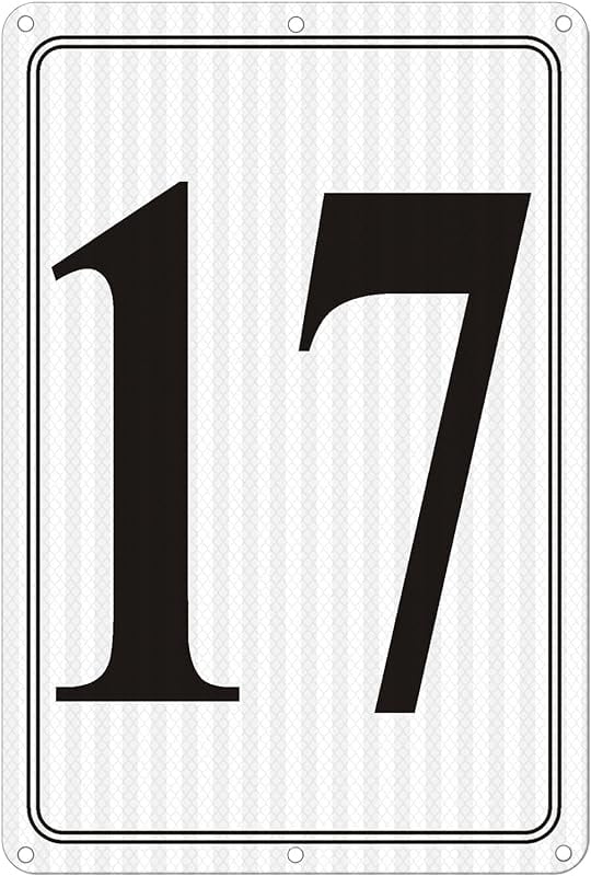 Premium Aluminum Reflective Number Signs 1 -12" X 8" Parking Spot ...
