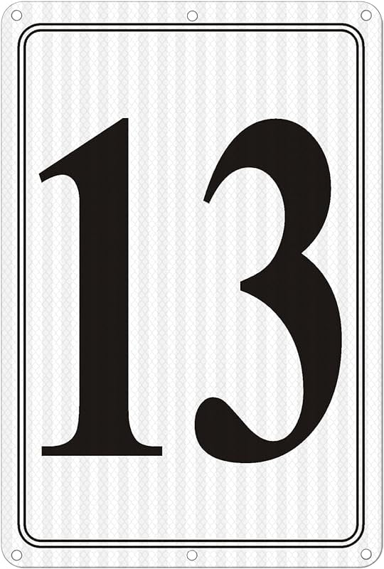 Premium Aluminum Reflective Number Signs 1 -12" X 8" Parking Spot ...