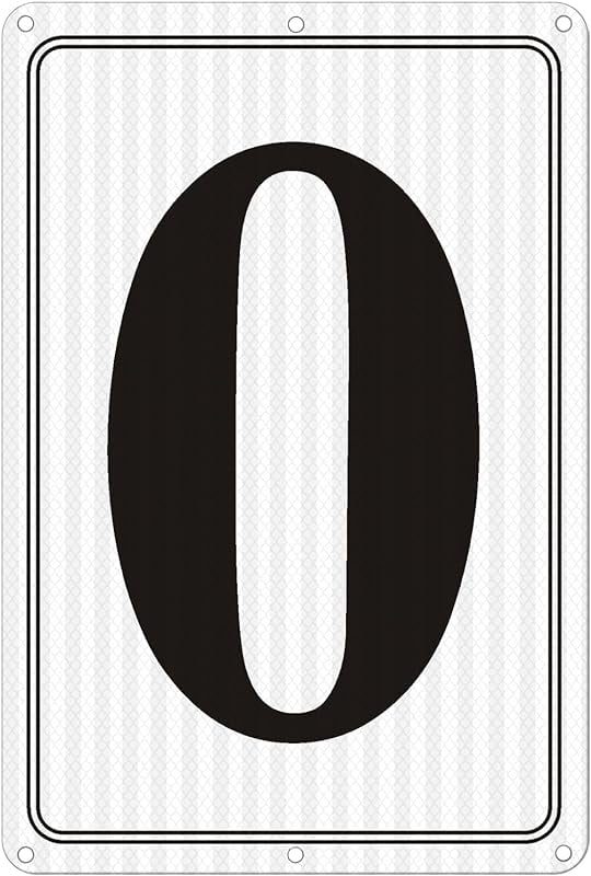 Premium Aluminum Reflective Number Signs 1 -12" X 8" Parking Spot ...