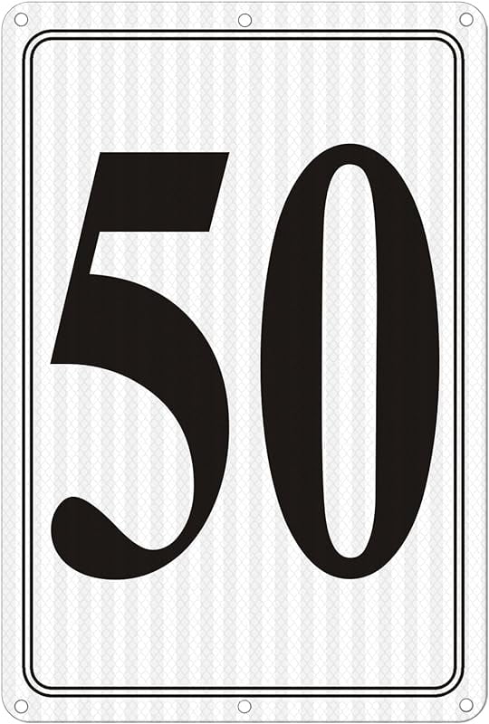 Premium Aluminum Reflective Number Signs 1 -12" X 8" Parking Spot ...