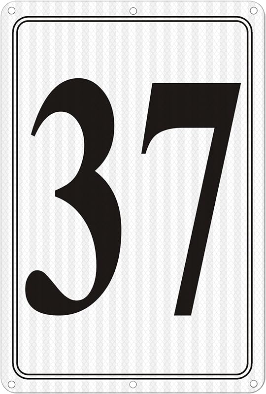 Premium Aluminum Reflective Number Signs 1 -12" X 8" Parking Spot ...