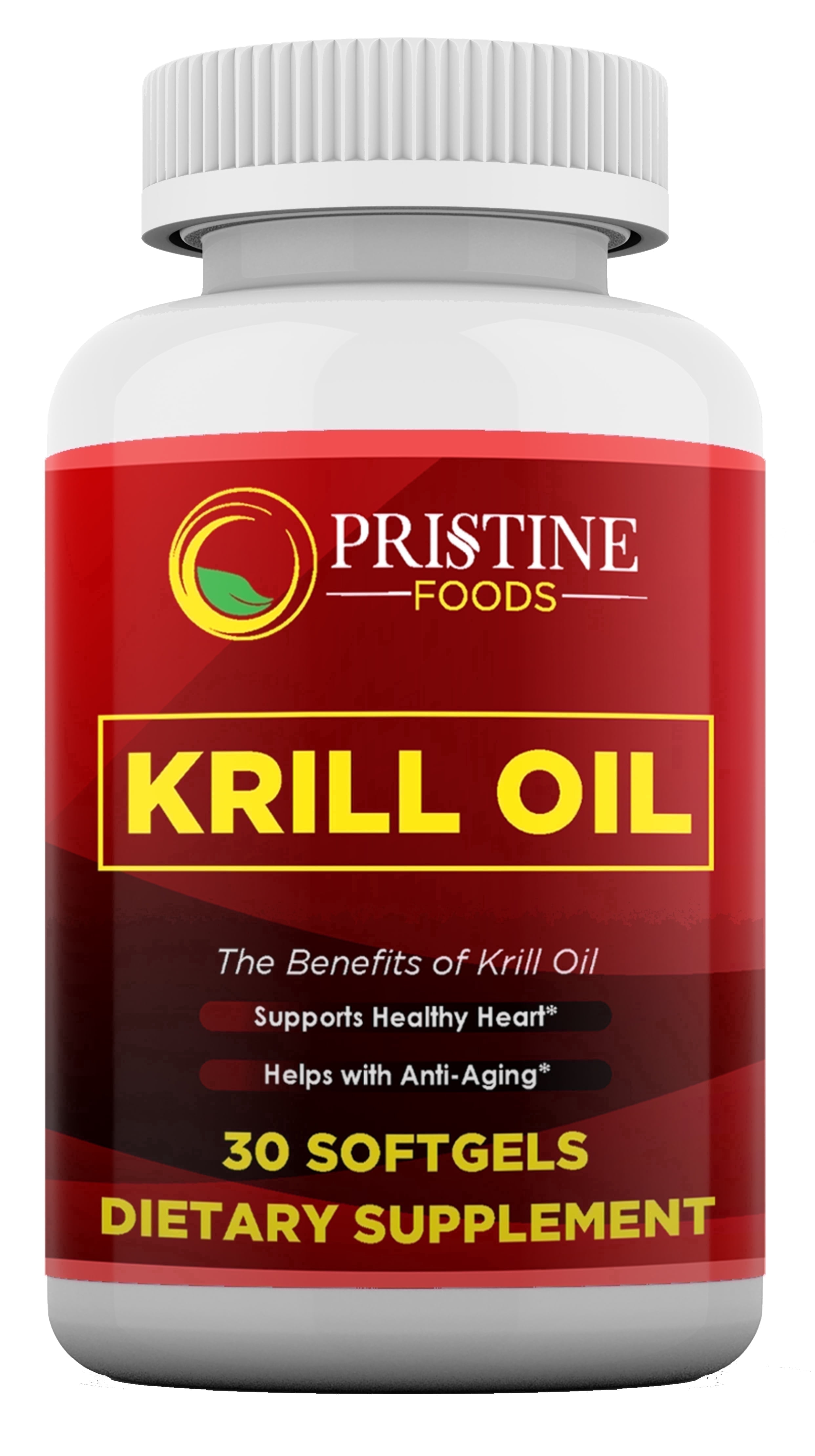 Pristine Foods Krill Oil - Rich in Omega-3s, Phospholipids, and ...