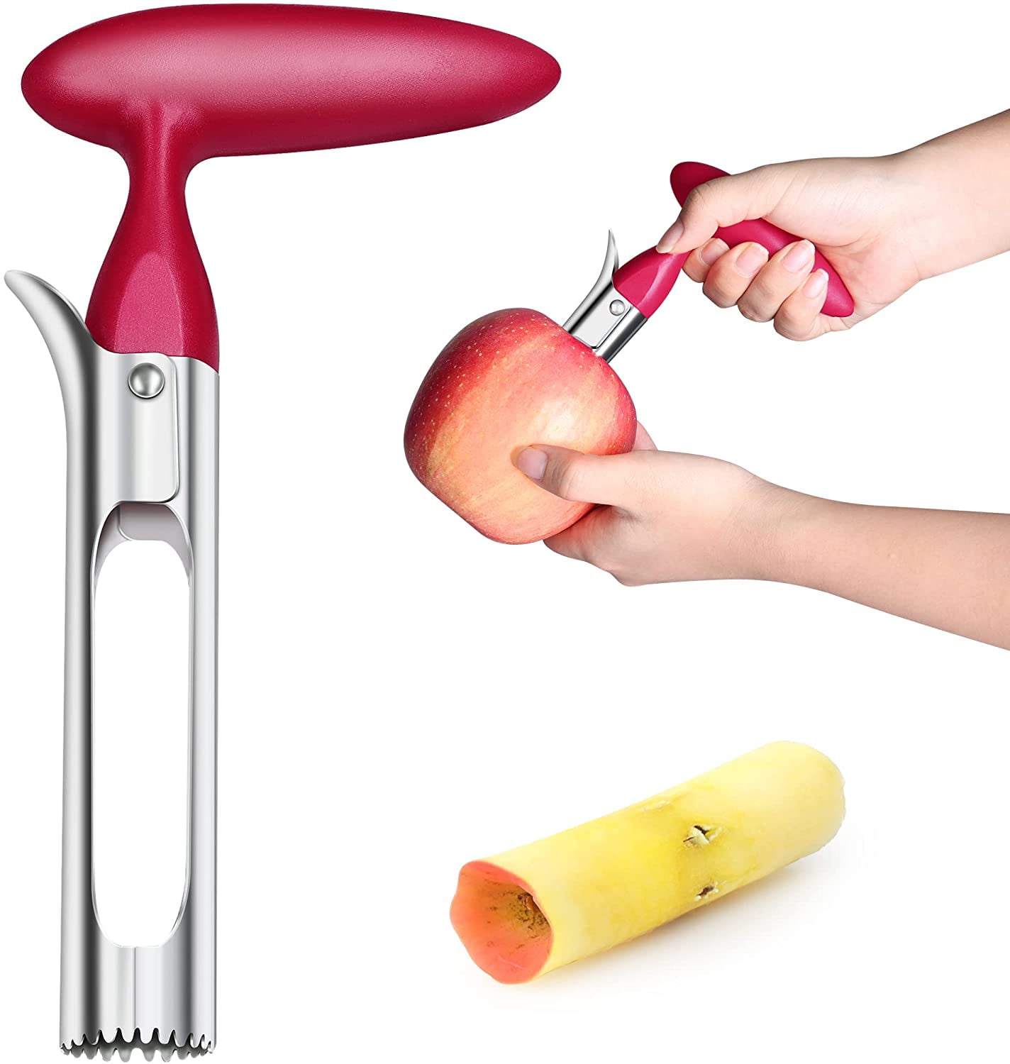 Premium Apple Corer - Easy to Use Durable Apple Corer Remover for Pears, Bell Peppers, Fuji ...
