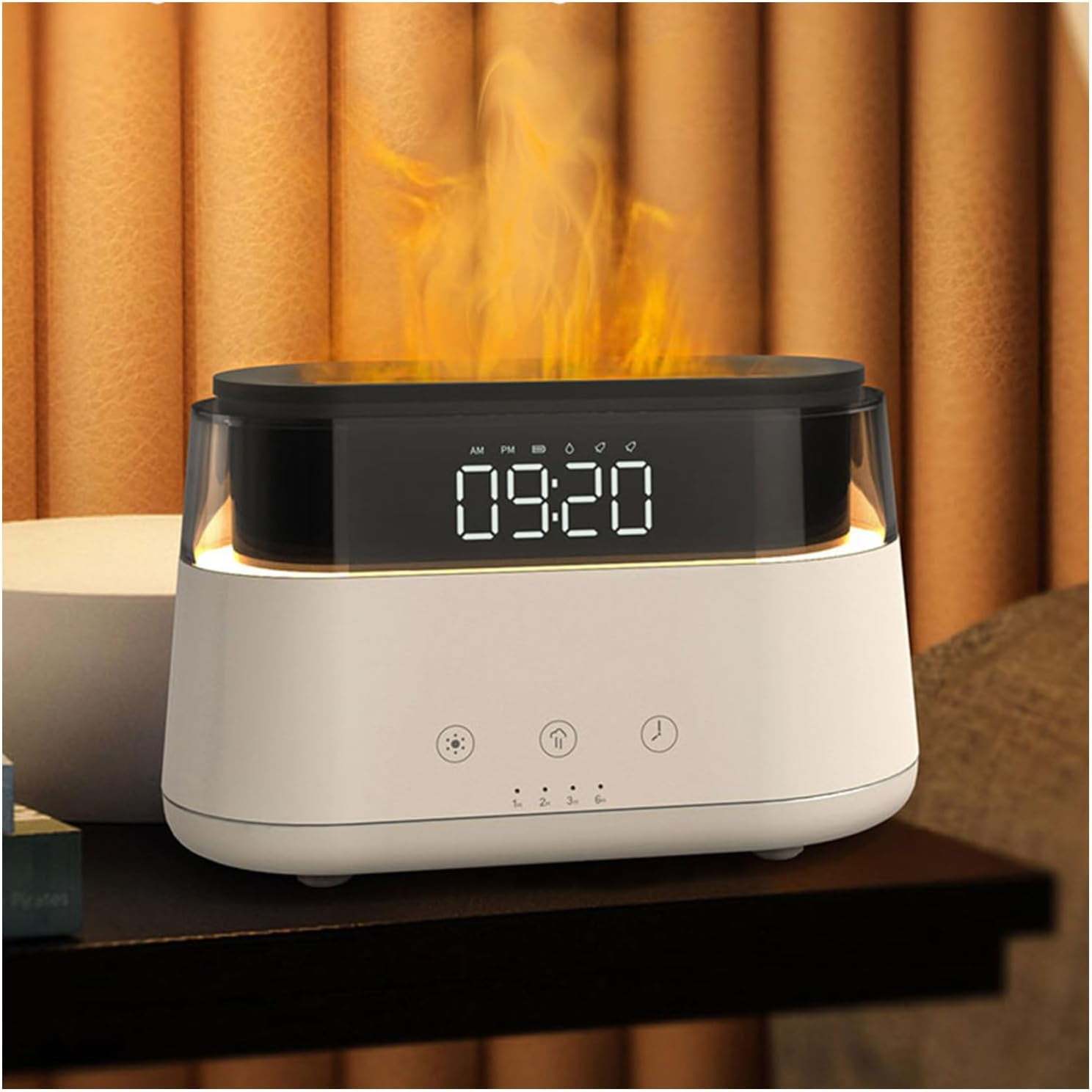 Premium Aroma Diffuser with Fire Animated Dual Mist Aroma Diffusion ...