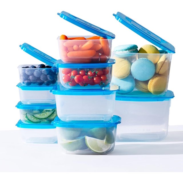 Premium Attached Storage Containers | Permanently Attached Plastic Lid ...