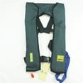 Premium Self-Inflating Life Jacket, Grey, Adult Size, 150N Buoyancy ...