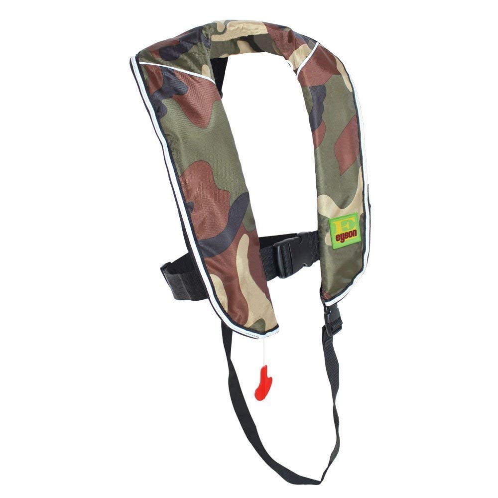 Premium Automatic Inflatable Life Jacket for Kids - Green Camouflage ...