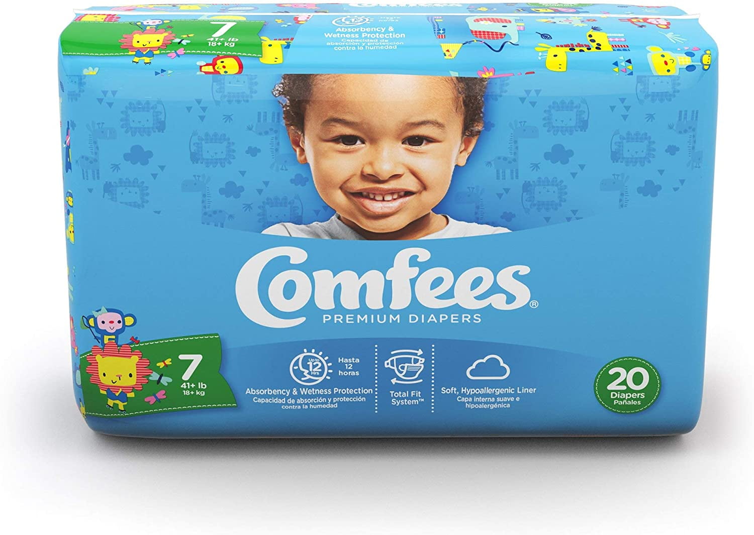 Premium Baby Diapers, Tab Closure, Size 7, 80 per case - Walmart.com
