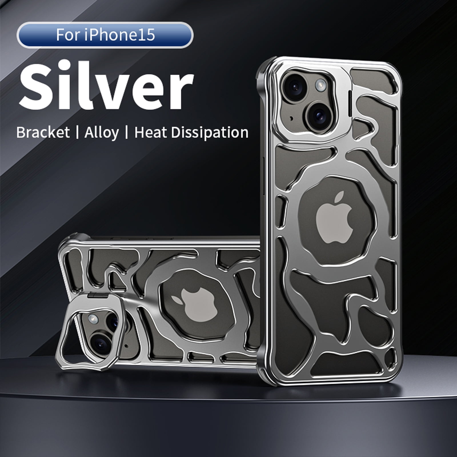 Premium Back Case for iPhone 13, Stylish Frameless Design with Hollowed ...