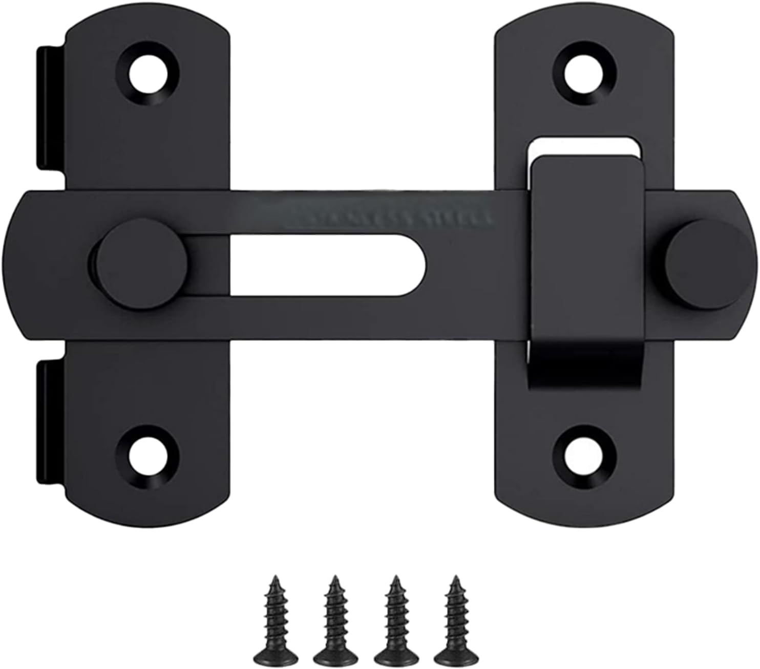Premium Barn Door Lock- Heavy Duty 180 Degree Flip Sliding Latch Lock ...