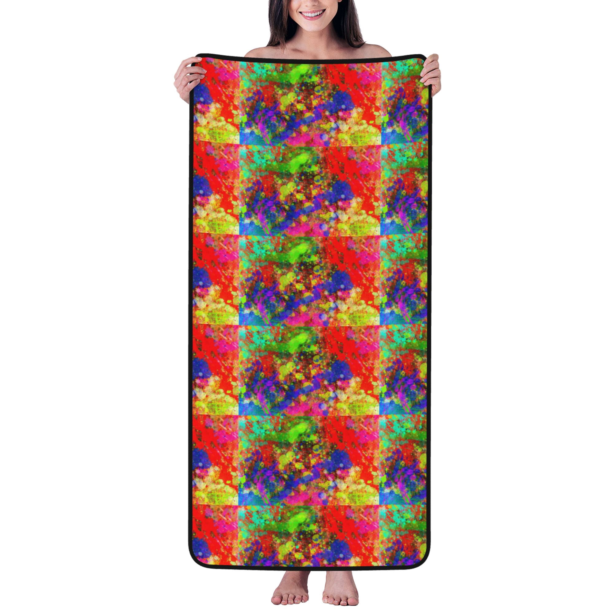 Premium Bath Towel Color Splash Wallpapers - Quick Drying - Coral ...