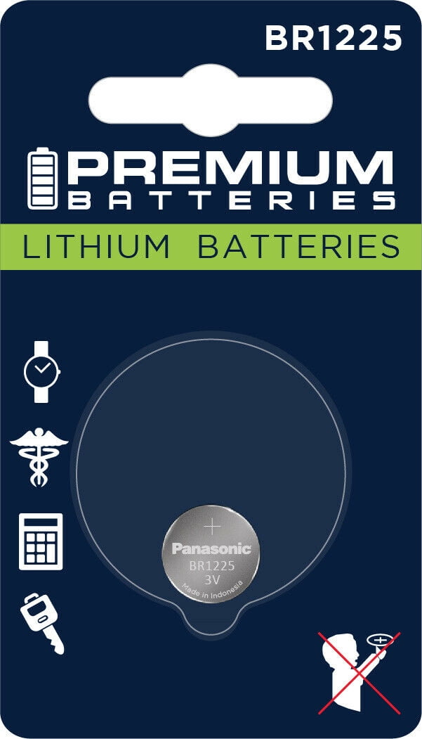 Premium Batteries Panasonic BR1225 Lithium Battery 3V (5 Batteries ...
