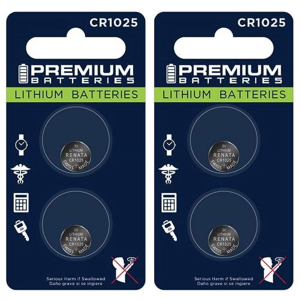 Premium Batteries Renata CR1025 Lithium 3V Coin Cell Batteries Child ...
