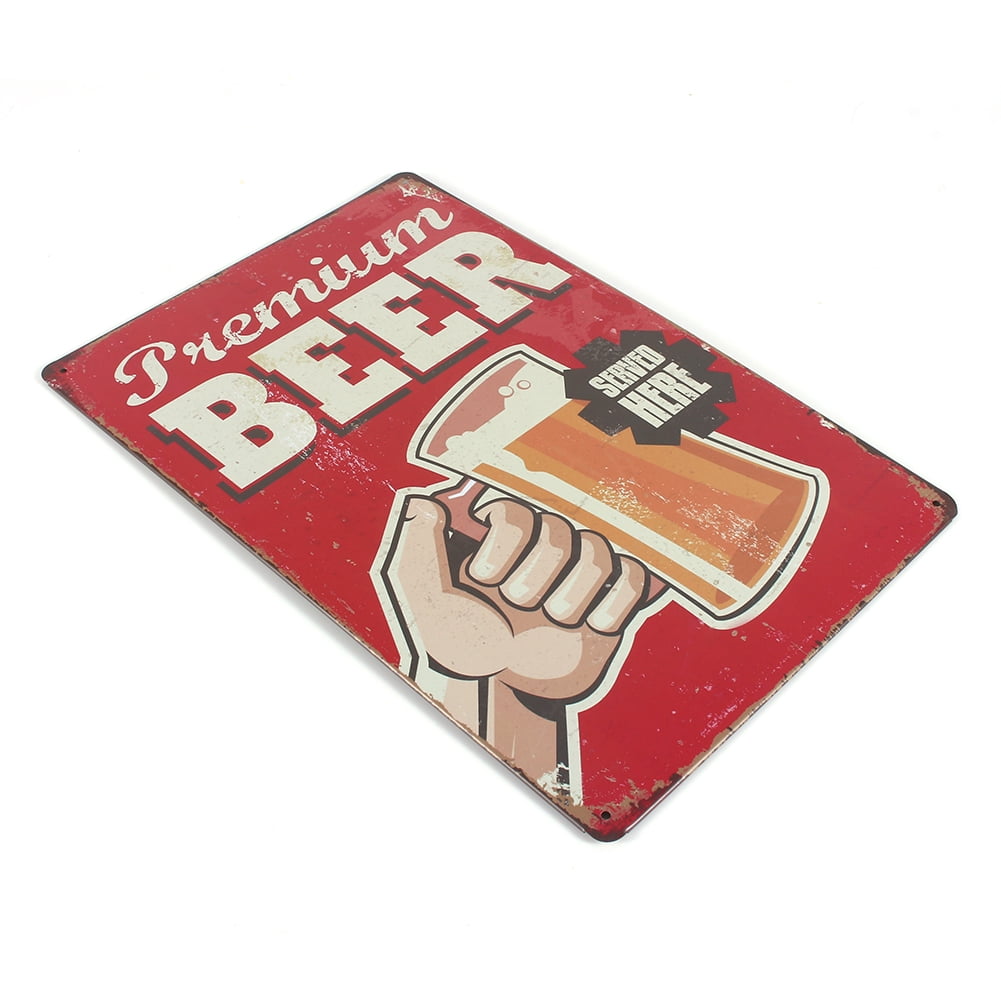 Premium Beer Iron Tin Sign Vintage Tin Plaque Picture Wall Decoration ...