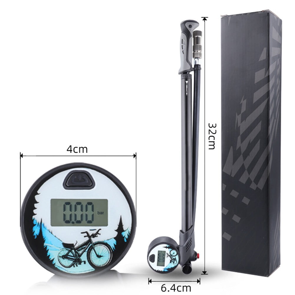 Premium Bike Pump with Gauge for MTB For Fork Rear Suspension Shock ...