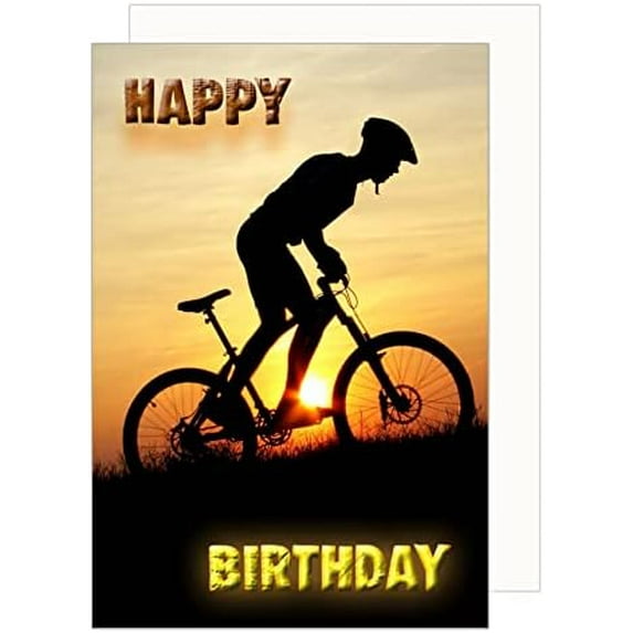 Premium Birthday Card with Envelope. Greeting Happy Birthday for Him or Her Friend Man Woman ...