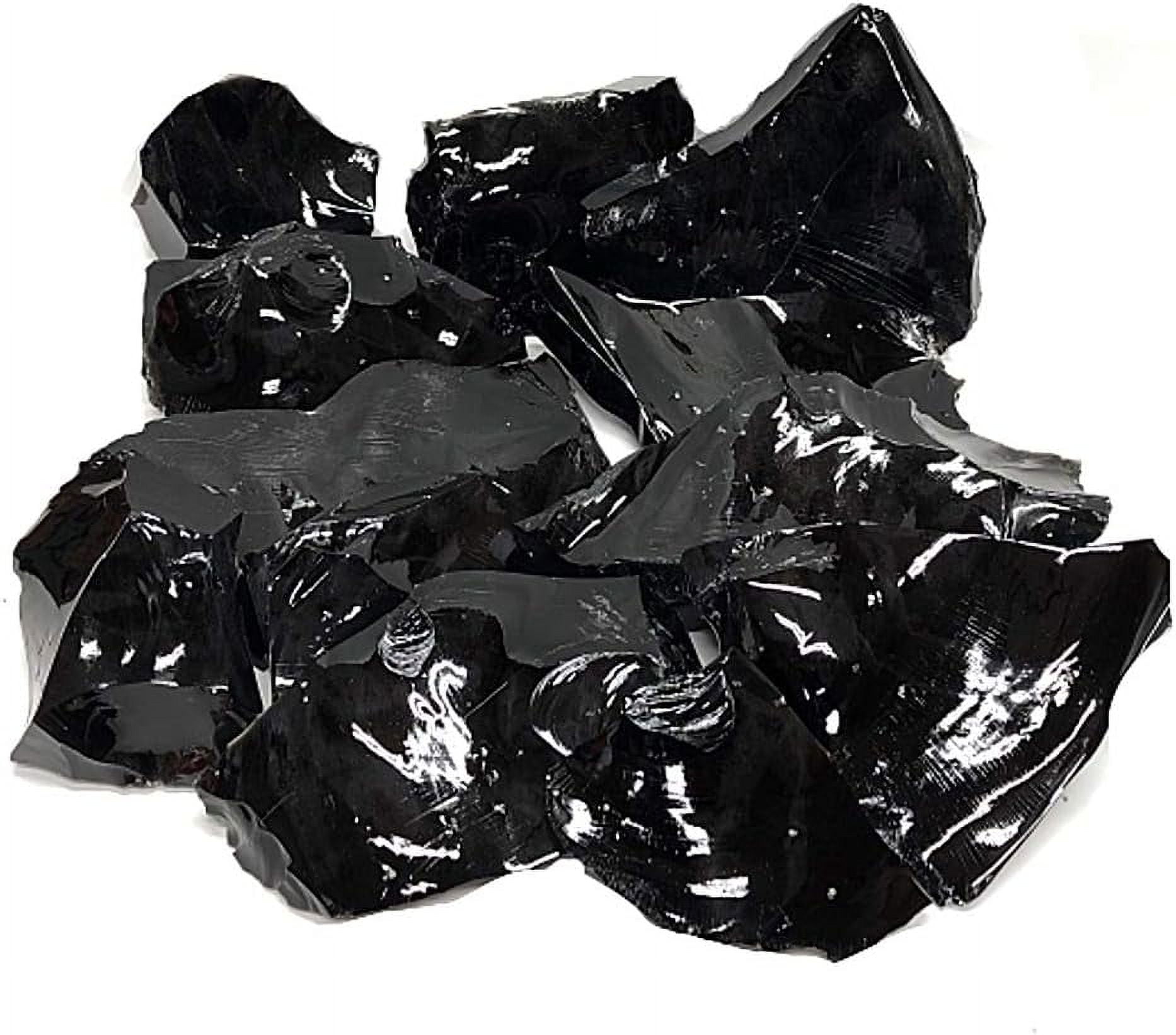 Premium Black Obsidian Spalls (10lbs) Flint Knapping Stone - Walmart.com