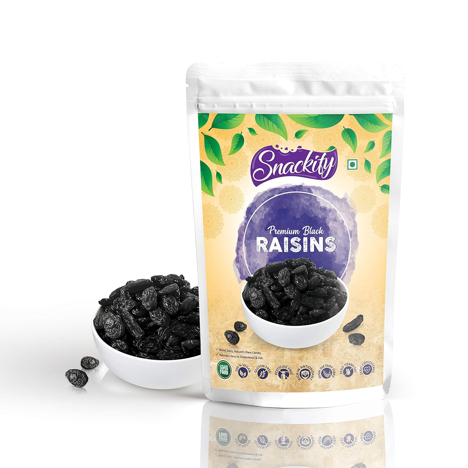 Premium Black Raisins Kismis With Seeds By Snackify 1kg, | Rich In Protein Fiber Healthy Dry ...