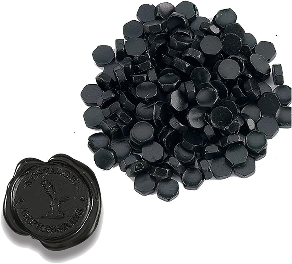 Premium Black Sealing Wax Beads 1 Pound Bulk Saver Pack-Over 3000 Beads ...