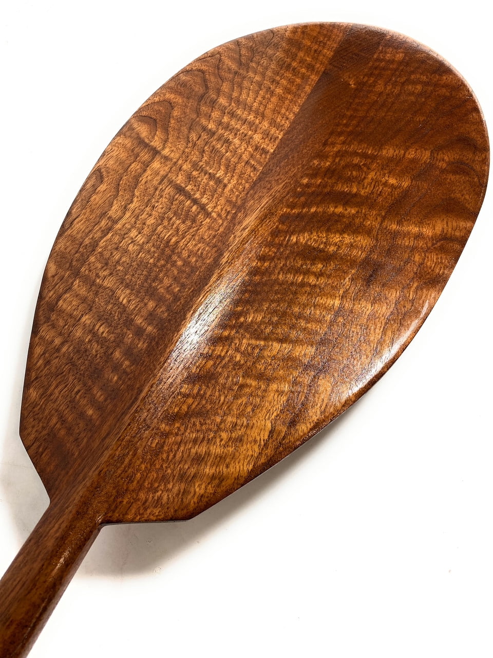 Premium Black Walnut Tiger Curls Outrigger Paddle 60" Straight Shaft ...