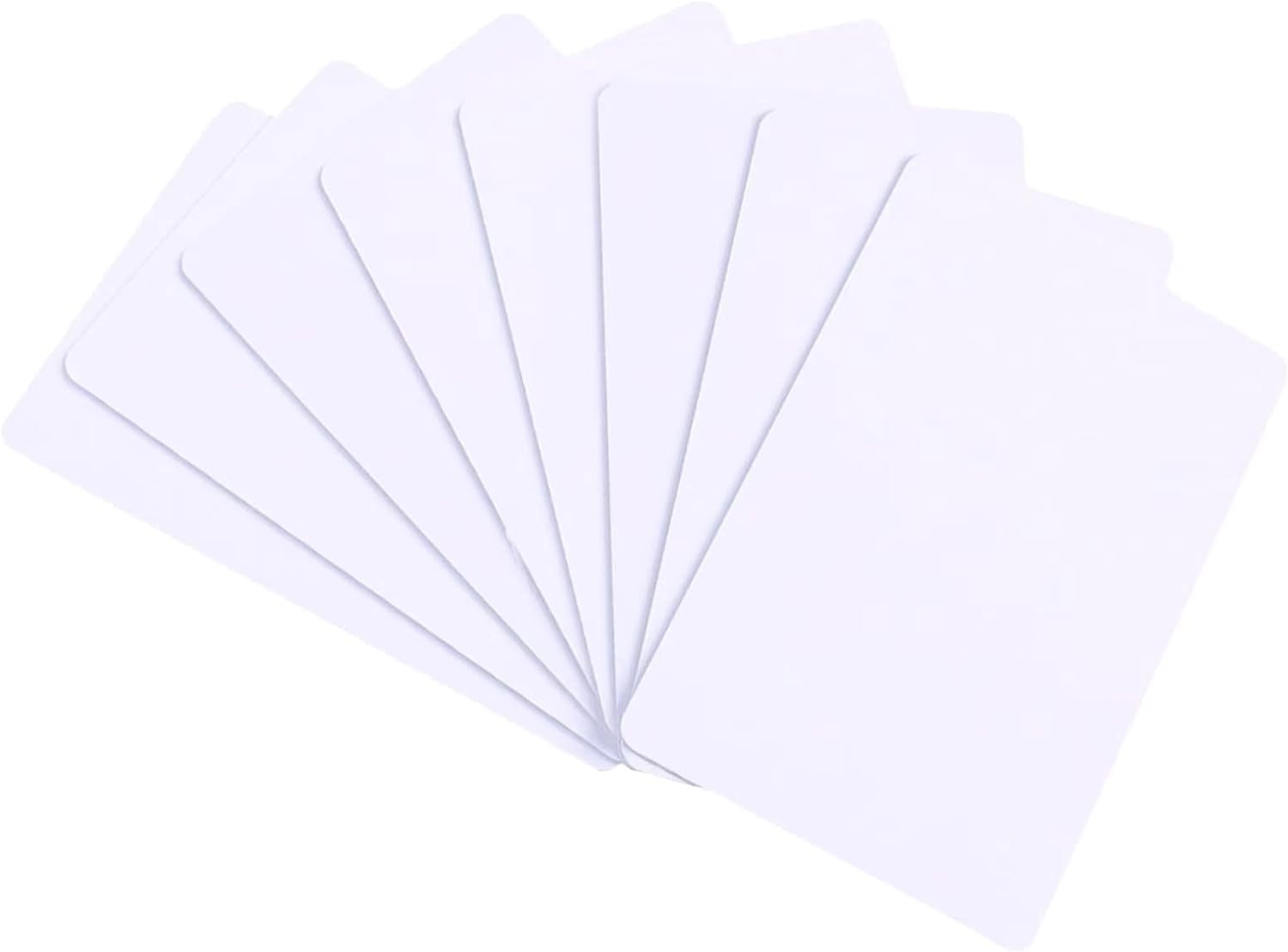 Premium Blank PVC Cards, 500 Pack CR80 30 Mil White Plastic Cards for ...