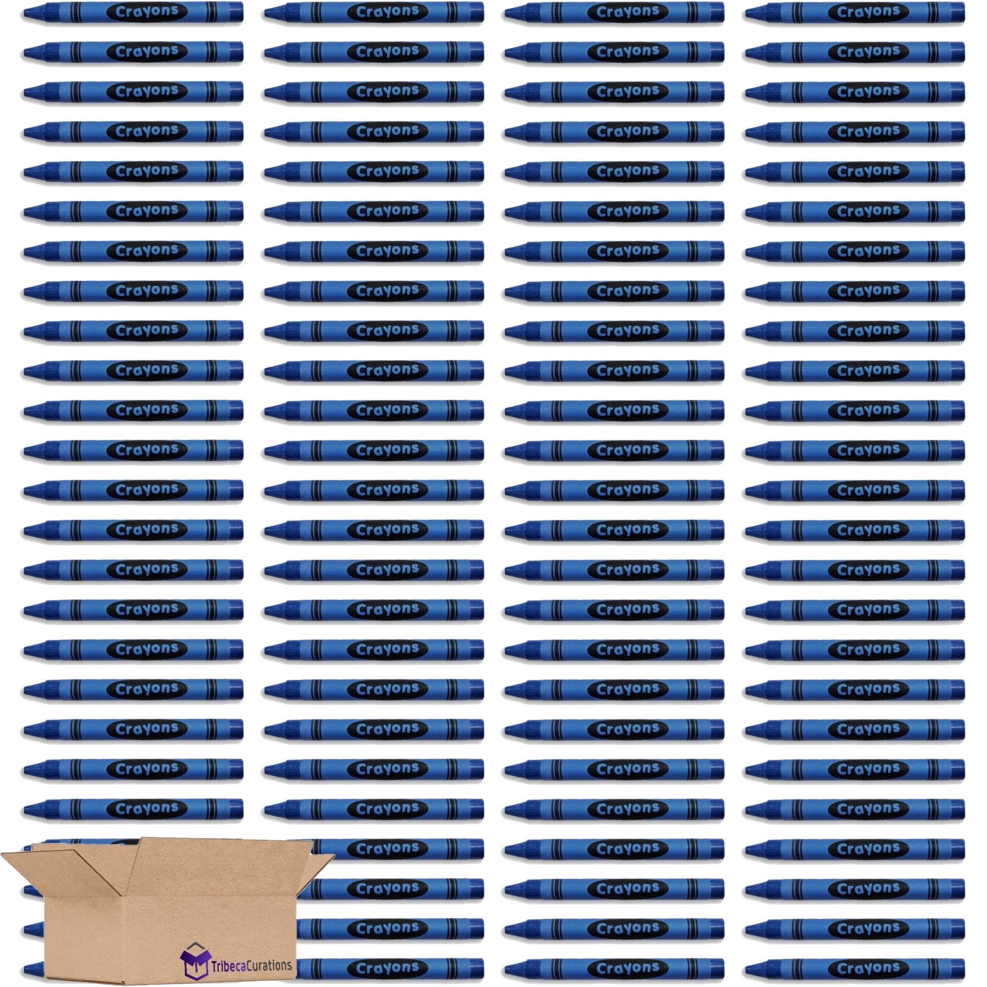 Premium Blue Crayon Bulk Value Pack Pack of 100 - Walmart.com