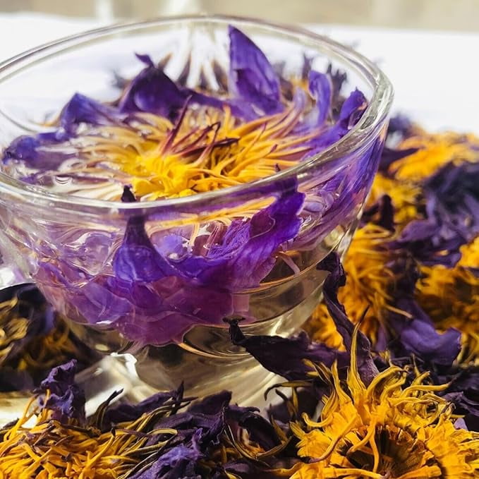 Premium Blue Lotus Whole Flower Petals, Organic Loose Leaf Tea, Natural ...