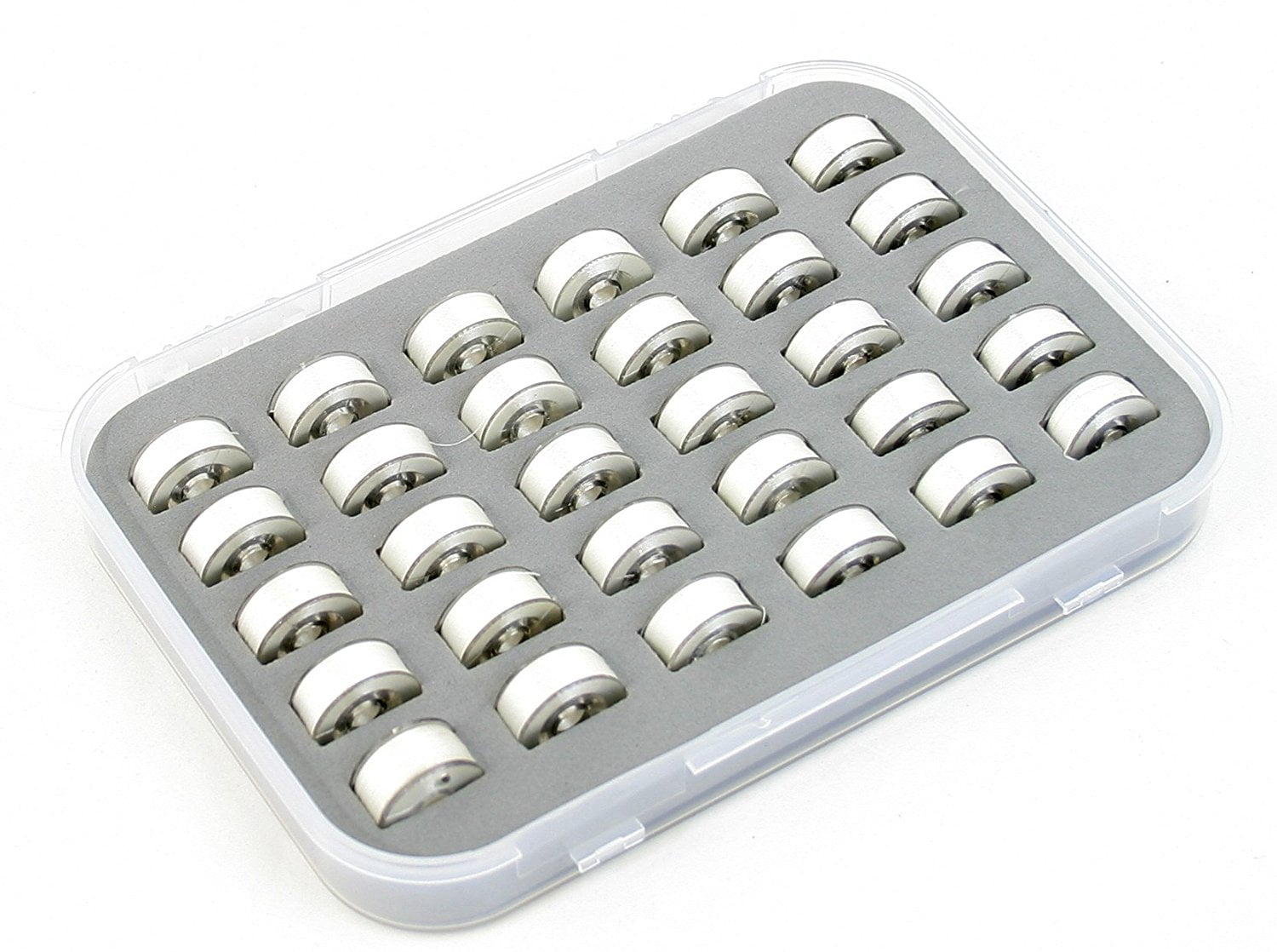Premium Bobbins Box Case with 30 Premium Style SA156 Bobbins Organizer ...
