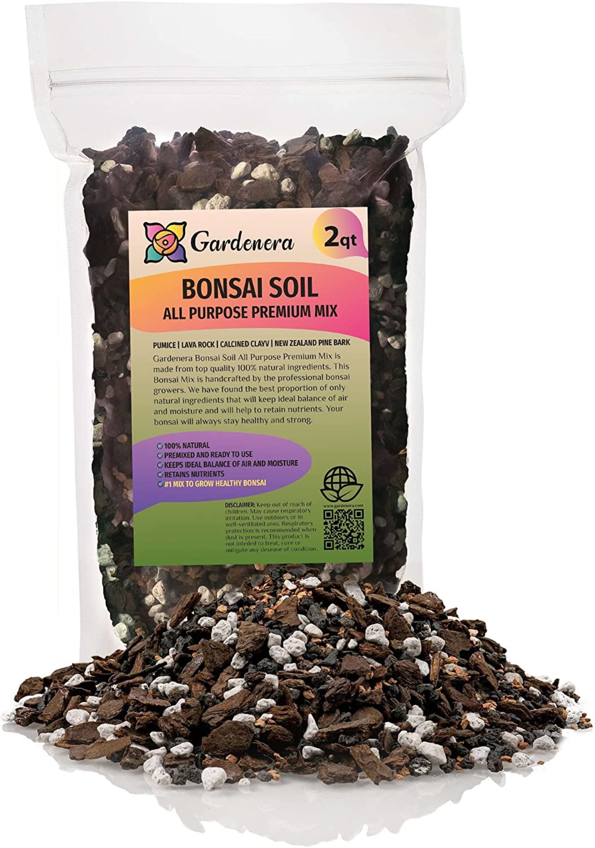 Premium Bonsai Soil All Purpose Fast Draining Mix - Pumice, Lava ...
